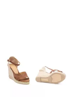 CastaÑer Bruna Espadrille Wedges - Brown