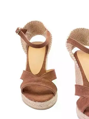 CastaÑer Bruna Espadrille Wedges - Brown