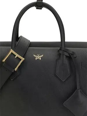 Mcm Milla Leather Tote - Black