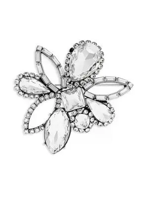 Alexander McQueen Crystal Flower Brooch
