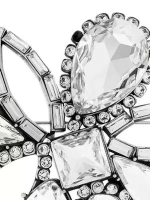 Alexander McQueen Crystal Flower Brooch