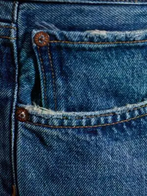 AGOLDE 90's Frayed Jeans - Blue