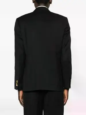 LARDINI Double-breasted Blazer - Black