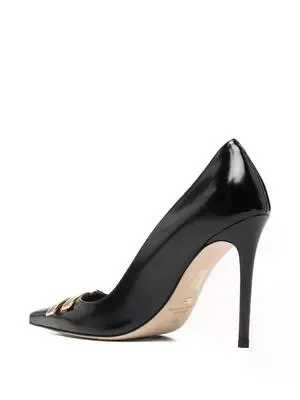 Elisabetta Franchi Logo Embellished Point-toe Pumps