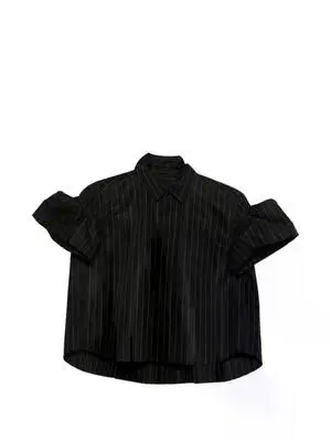 Sacai Puff-sleeved Pinstripe Shirt