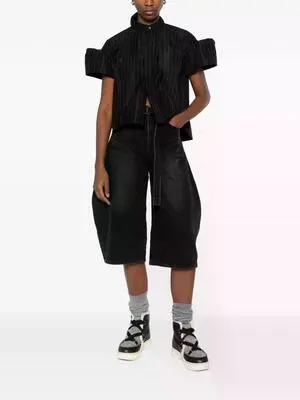 Sacai Puff-sleeved Pinstripe Shirt