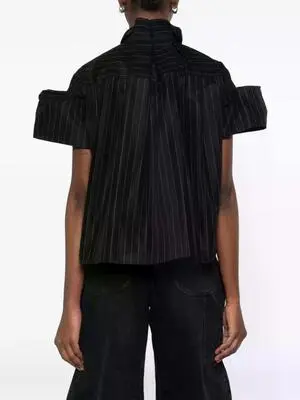 Sacai Puff-sleeved Pinstripe Shirt