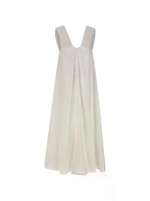 Faithfull The Brand Broderie Midi Dress - White
