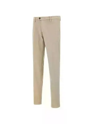 RE-HASH Slim-fit Chinos With Front Pleats - Neutrals