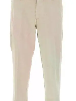 RE-HASH Slim-fit Chinos With Front Pleats - Neutrals