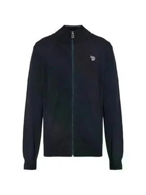 Paul Smith Zebra Logo Zip-up Cardigan