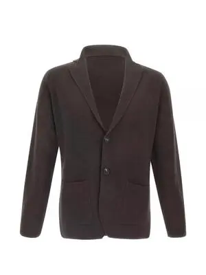 FILIPPO DE LAURENTIIS Buttoned Wool Cardigan - Brown