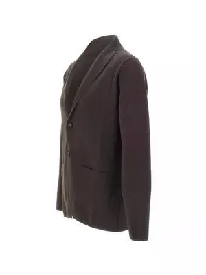 FILIPPO DE LAURENTIIS Buttoned Wool Cardigan - Brown