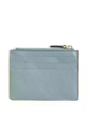 Valentino Garavani Rockstud Grained-leather Card Holder - Blue