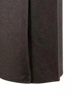 P.a.r.o.s.h Wool Midi Pencil Skirt - Brown