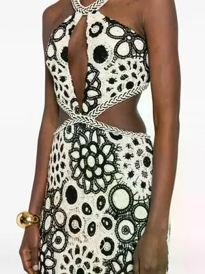 PatBO Floral Cut-out Maxi Dress