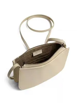 YU MEI Zip Lambskin Bag - Neutrals