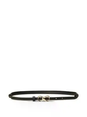 TWINSET Logo-buckle Leather Belt - Black