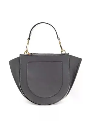 WANDLER Mini Hortensia Flap Top Handle Tote - Grey