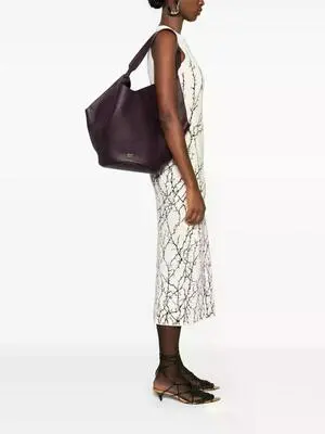 Khaite Medium Lotus Leather Tote Bag