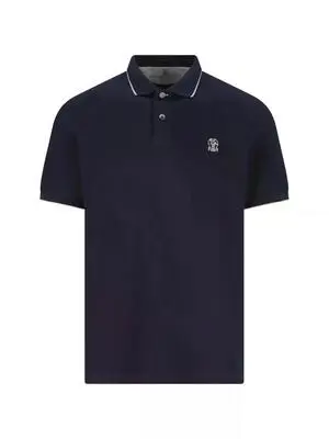 Brunello Cucinelli Logo-embroidered Polo Shirt