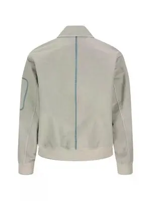 MASSIMO OSTI STUDIO Polo Collar Bomber Jacket - Neutrals