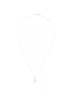 MISSOMA Mini Curly Molten Initial Pendant Necklace - Gold