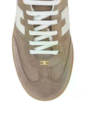 Elisabetta Franchi Nappa Leather Sneakers - Neutrals