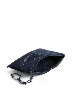 Zadig&Voltaire Angel Monogram Frayed Pouch Bag