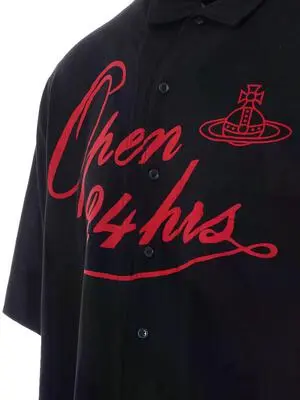 VIVIENNE WESTWOOD Open 24 Hours Bowling Short-sleeve Shirt - Black