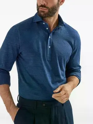 Brunello Cucinelli Long-sleeve Polo Shirt