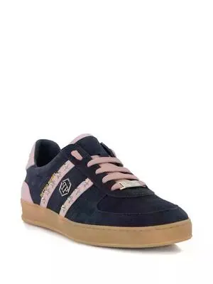 Philipp Plein Retro Rebel Studded Low Top Sneakers - Blue