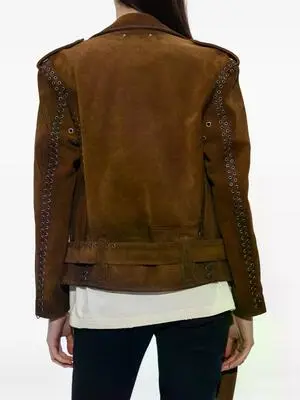 GOLDEN GOOSE Belted Leather Jacket
