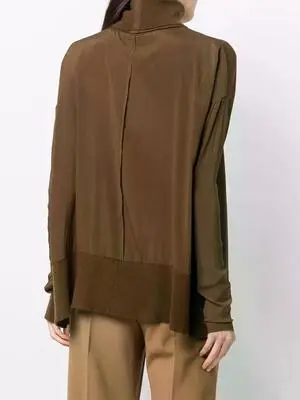 Kristensen Du Nord Draped Silk Jumper