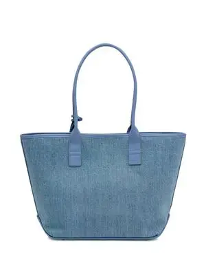 Hogan Embossed-logo Cotton Tote - Blue