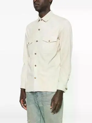 RIFUGIO Suede Pocket Shirt - Neutrals