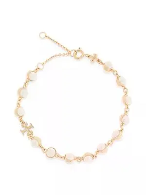 Tory Burch Logo Pearl Bracelet - Gold