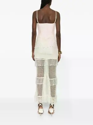 PatBO Beaded Tiered Maxi Dress