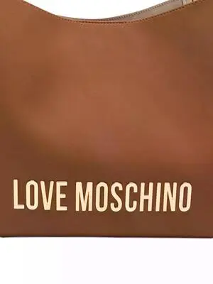 Moschino Logo-lettering Tote - Brown