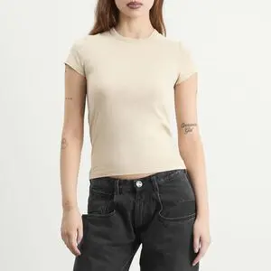 Rick Owens Cropped Level T-shirt - Sand