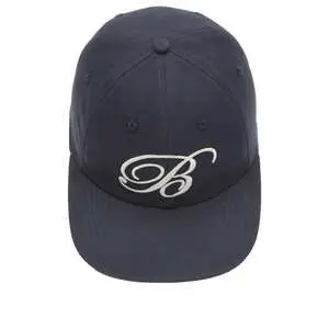 BOUND Script Embroidered Six Panel Cap - Navy