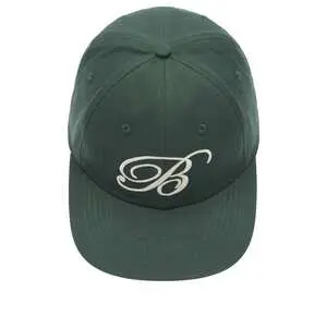 BOUND Script Embroidered Six-panel Cap - Forest Green