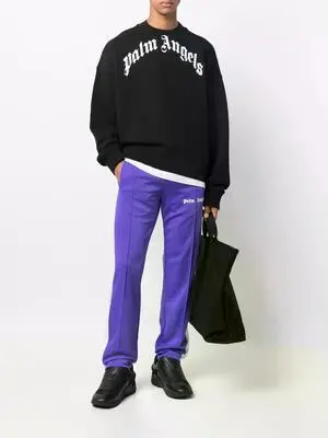 Palm Angels Logo-print Long-sleeve Sweatshirt