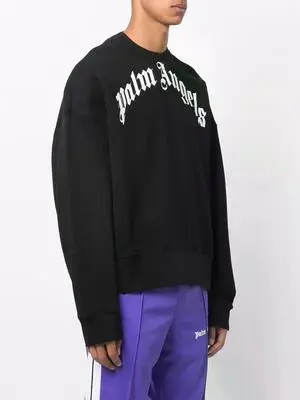 Palm Angels Logo-print Long-sleeve Sweatshirt