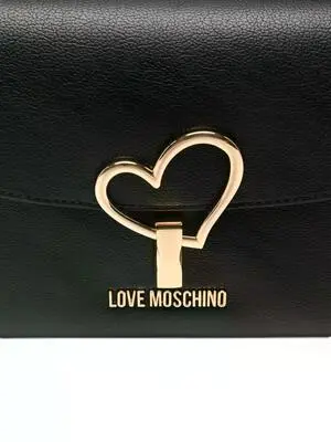 Moschino Heart Appliqué Tote - Black