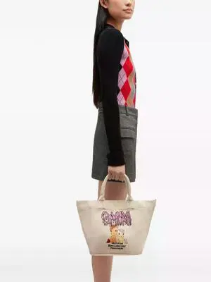 GANNI Easy Pony Tote Bag