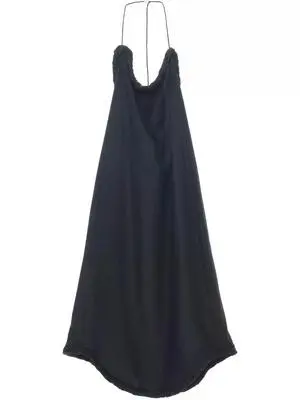 Carven Sleeveless Silk Dress - Black
