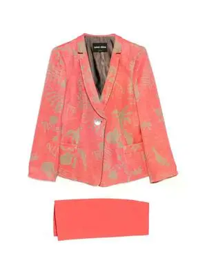 Giorgio Armani 2000s Patterned Silk Suit