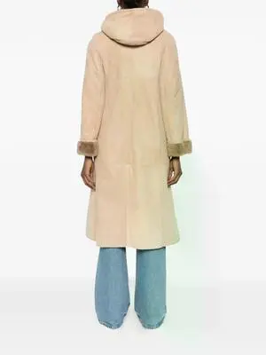 A.N.G.E.L.O. VINTAGE CULT 1990s Hooded Coat With Shearling Trim