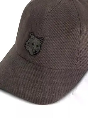 Maison Kitsuné Fox Motif Baseball Cap - Brown